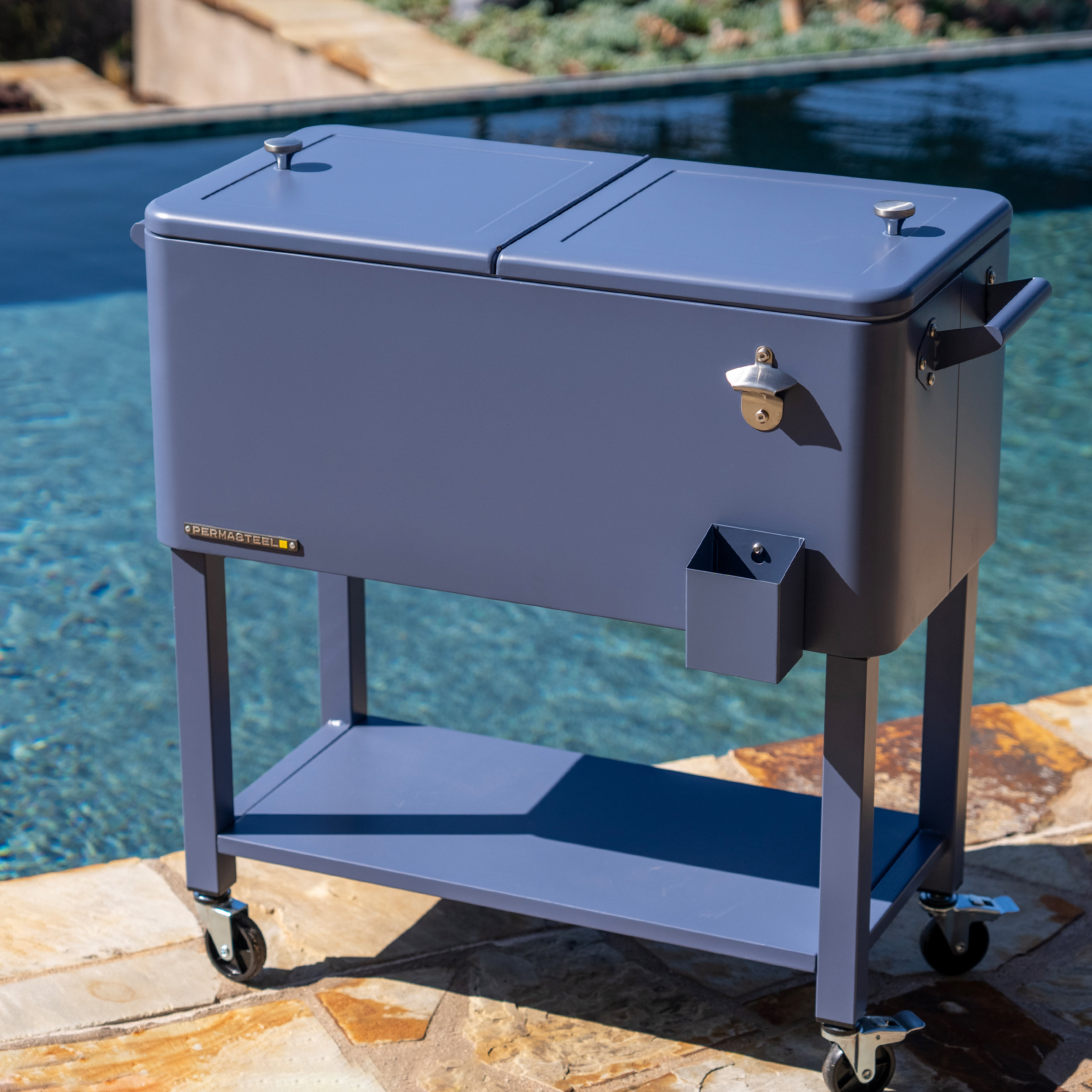 Permasteel 80-Qt Outdoor Patio Cooler with Removable Basin & Reviews ...