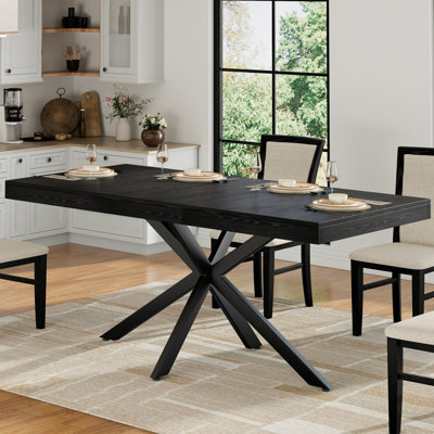 dining room table small black