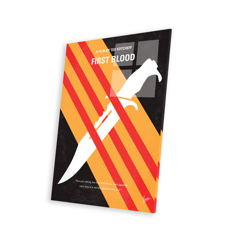 iCanvas Rambo Minimal Movie Poster by Chungkong - No Frame Painting ...