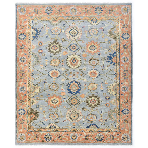 Solo Rugs Liza Rectangle Oriental Hand-Knotted Cotton/Wool Area Rug in ...