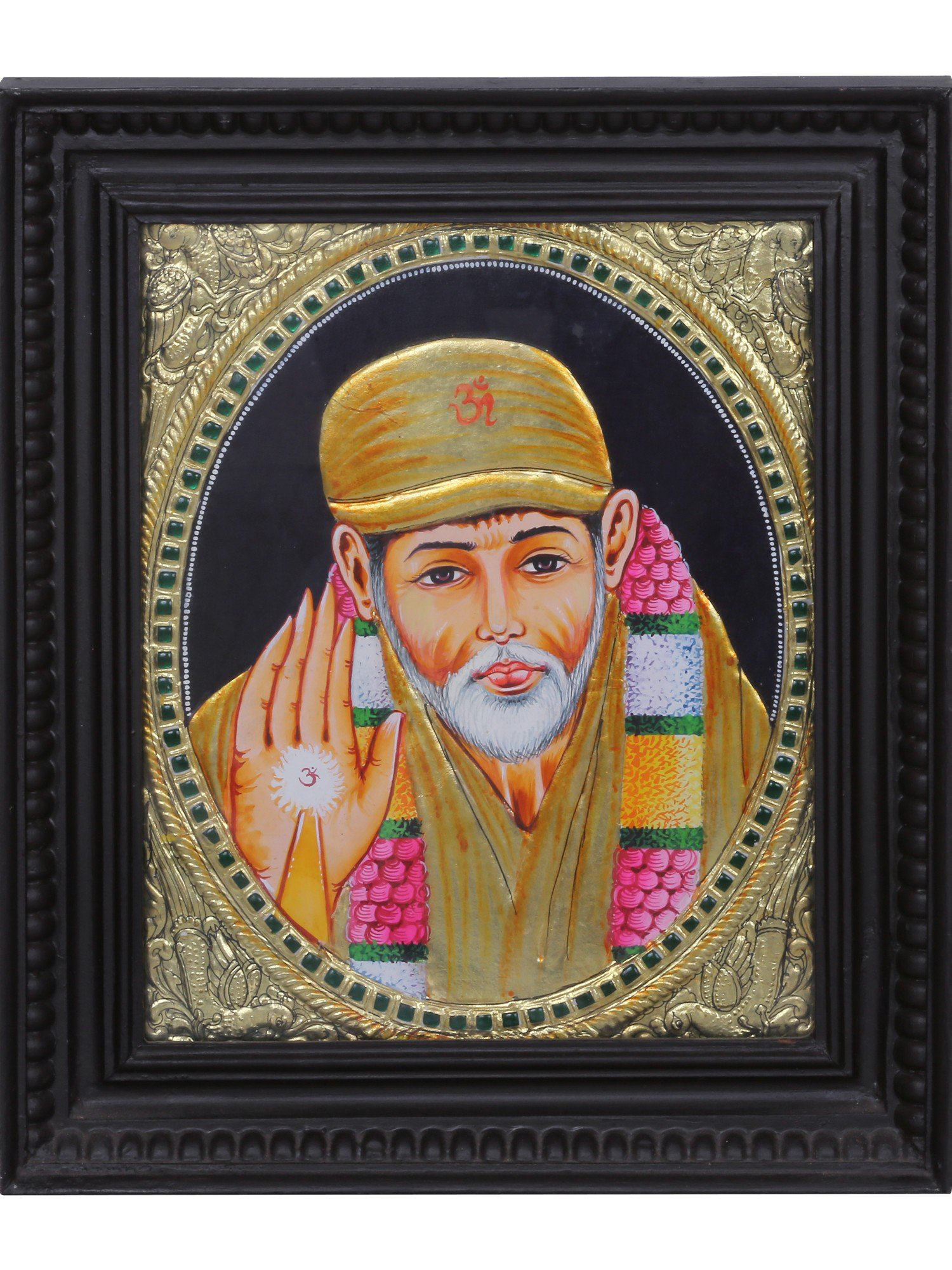 Exotic India Sai Baba Tanjore Painting | Traditional Colors With 24 ...