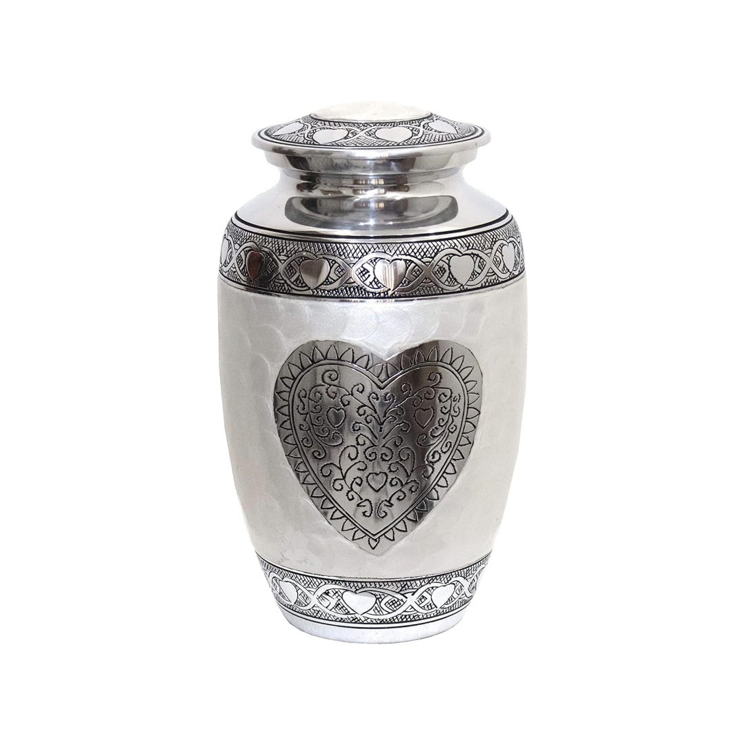 World Menagerie Urns Heart Cremation Urn - Burial Urn With Detailed ...