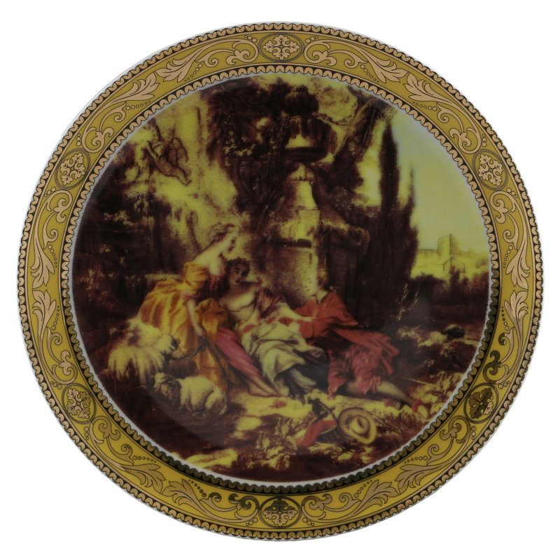 Astoria Grand 4 Piece Romantic Scenery Decorative Plate Set | Wayfair