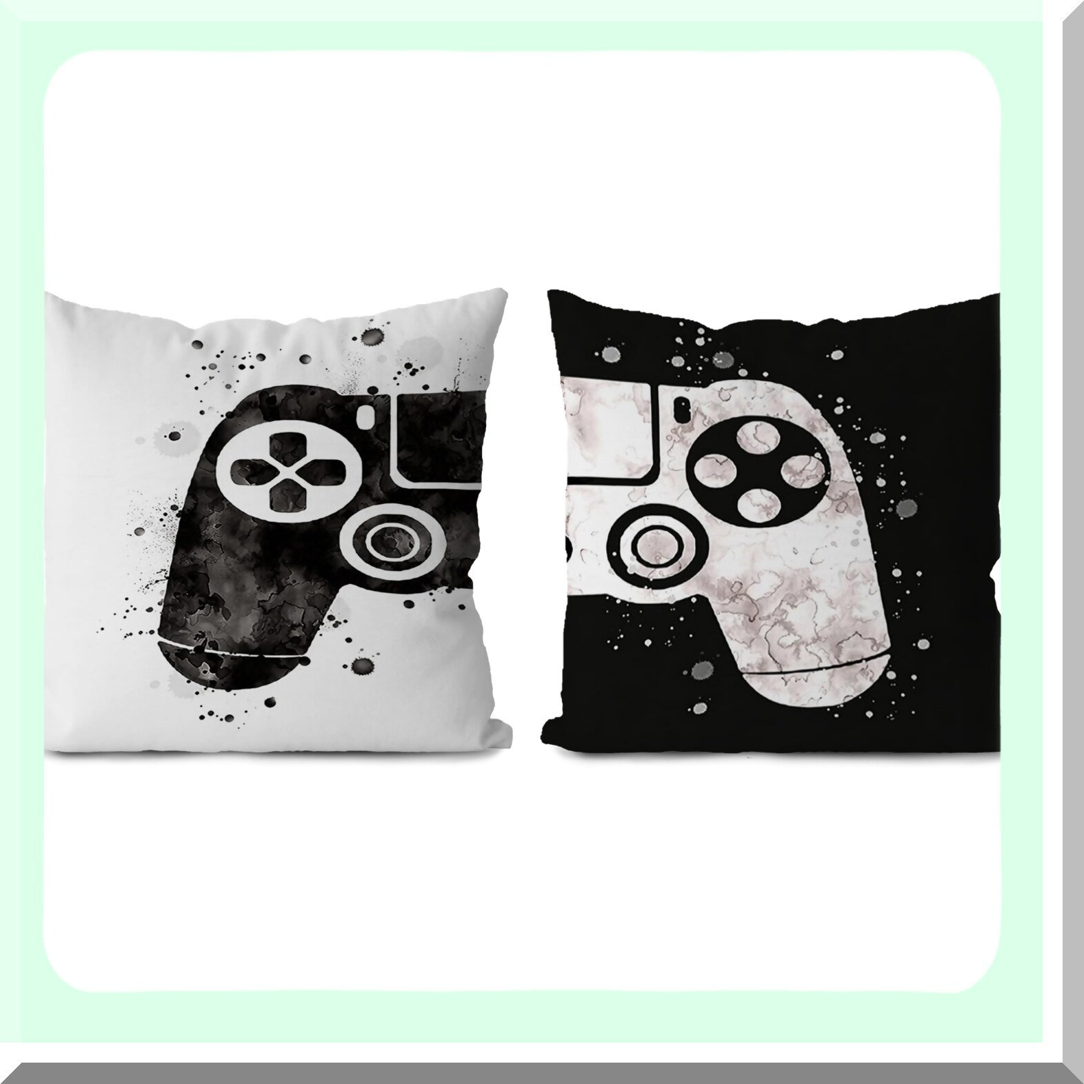 BRBCA Ultimate Gamer Room Pillow Covers - Set of 2 | Gaming Decor ...