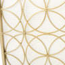Arlmont & Co. Elegant Iron Fireplace Partition, Overlapping Circle ...