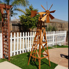Rosalind Wheeler Emerson Weather Resistant Wood Windmill & Reviews ...