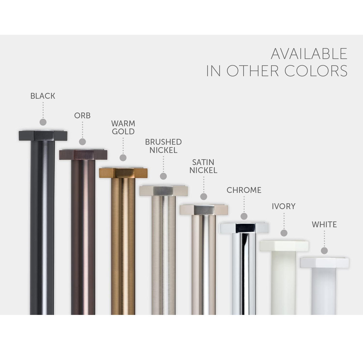 Symple Stuff Tension Curtain Rod - Hexagonal Spring Tension Rod for ...