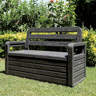 Toomax Foreverspring 70 Gallon Outdoor Deck Plastic Storage Bench ...