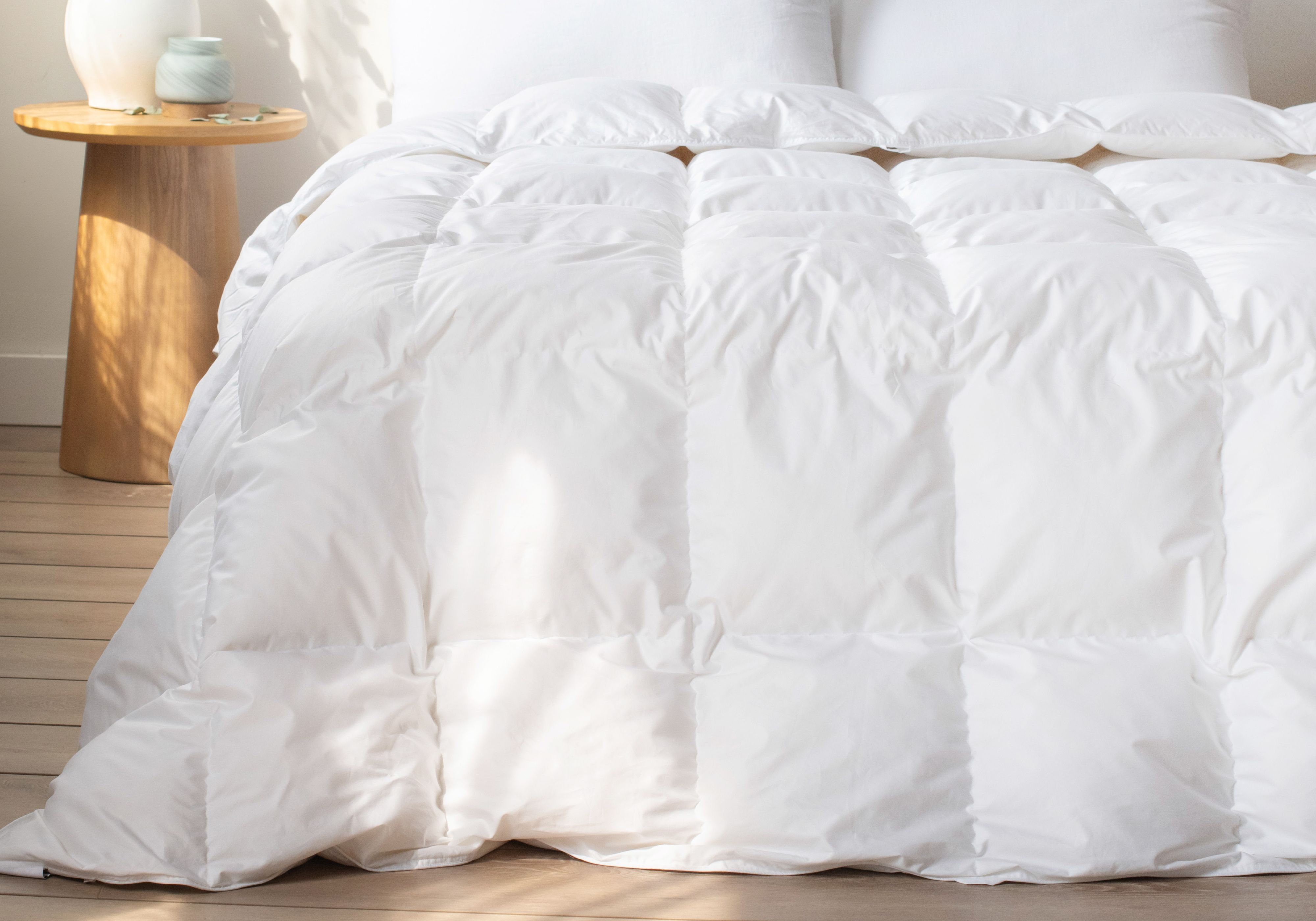 BOKSER HOME Extra Warm 700 Fill Power Luxury White Duck Down Duvet ...