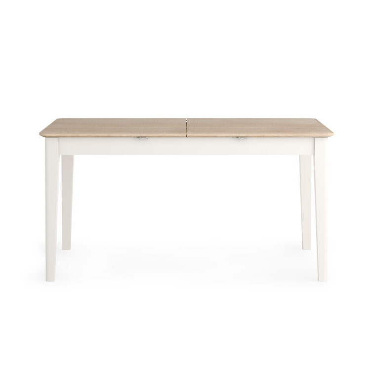 ClassicLiving Extending Rectangular 150cm Dining Table Coconut Milk ...