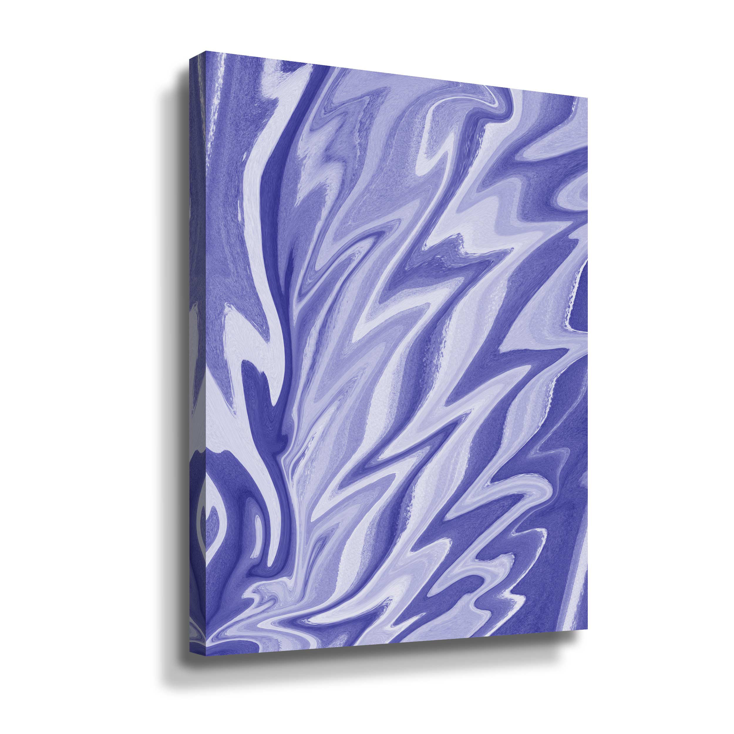 Orren Ellis Abstract Flowers And Leaves Purpleblue Watercolorveryperi ...