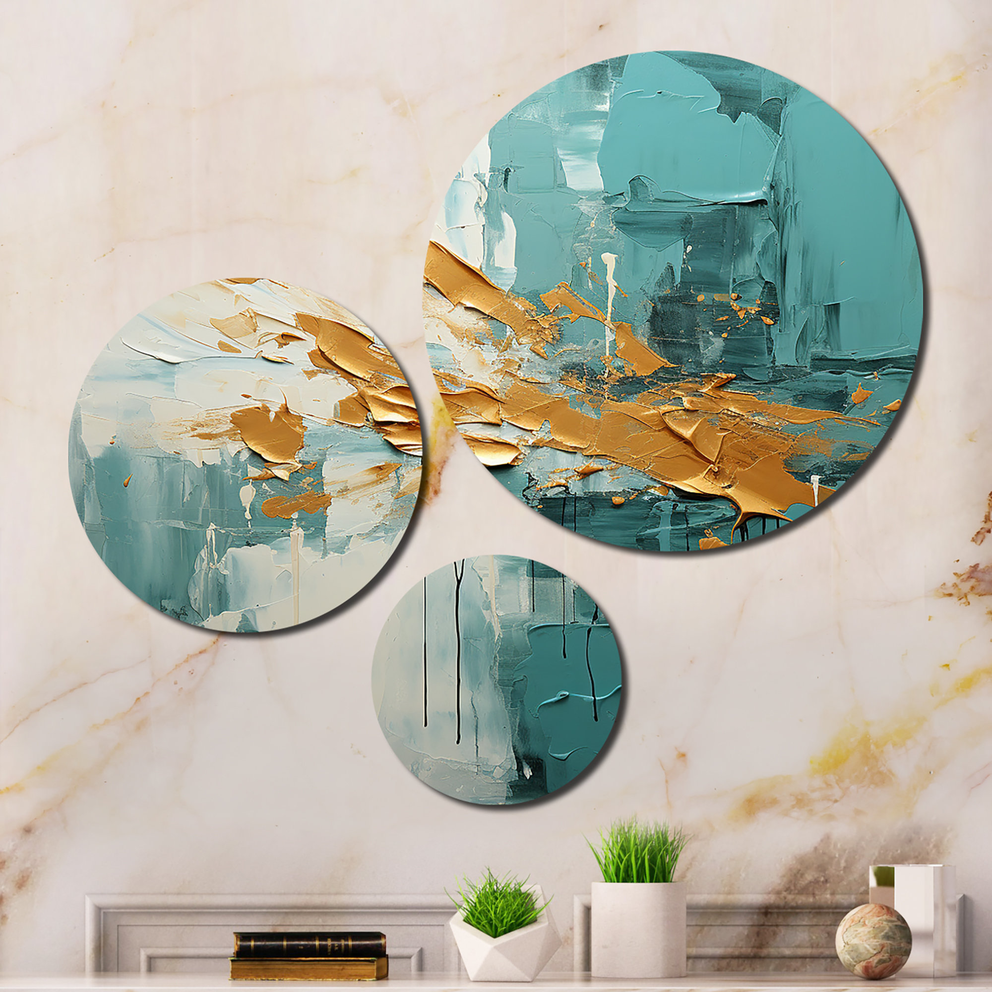 Ivy Bronx 3 Wall Decor Set Metal | Wayfair