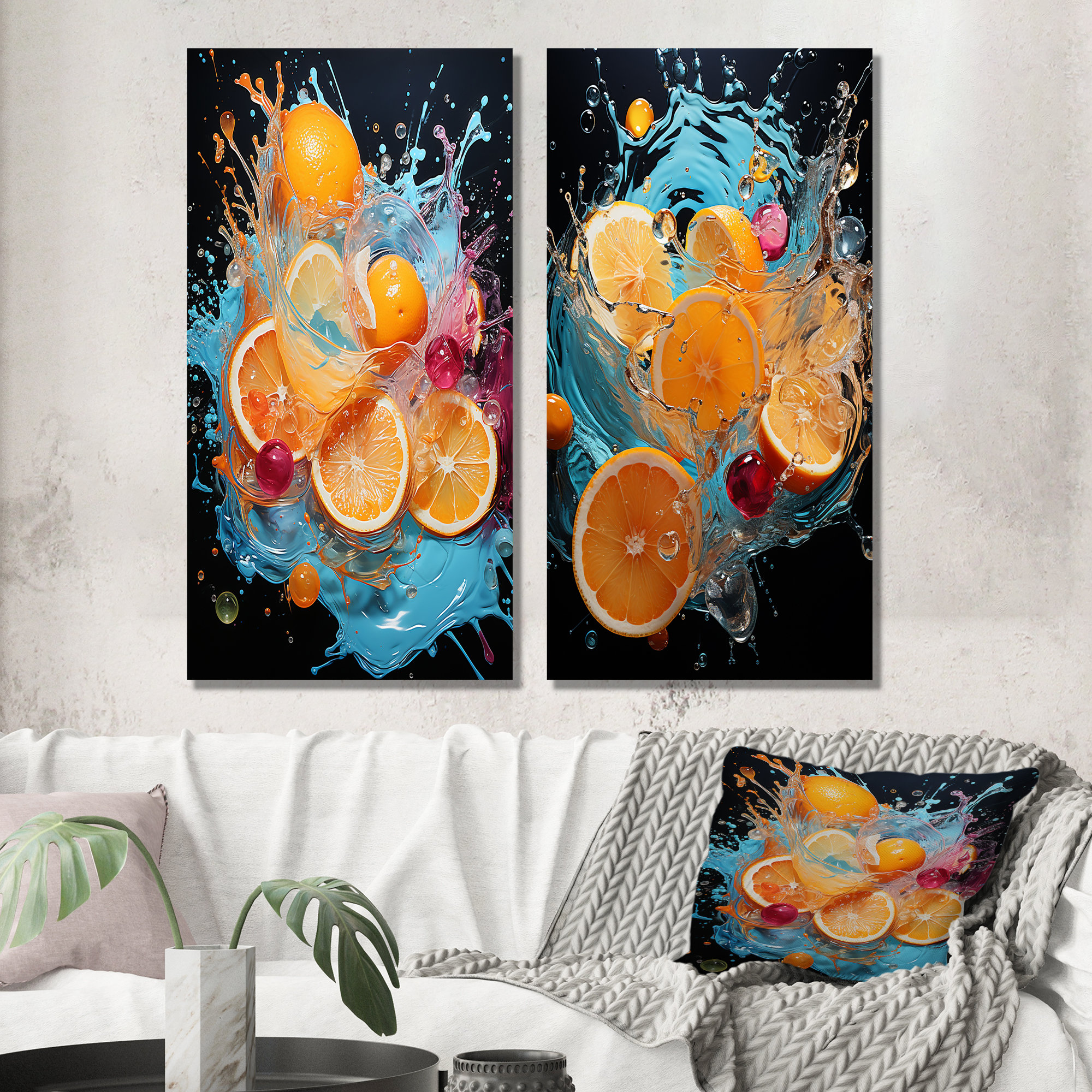 Red Barrel Studio® Orange Soda Fizzy Abstraction - Soda Wall Art Prints ...