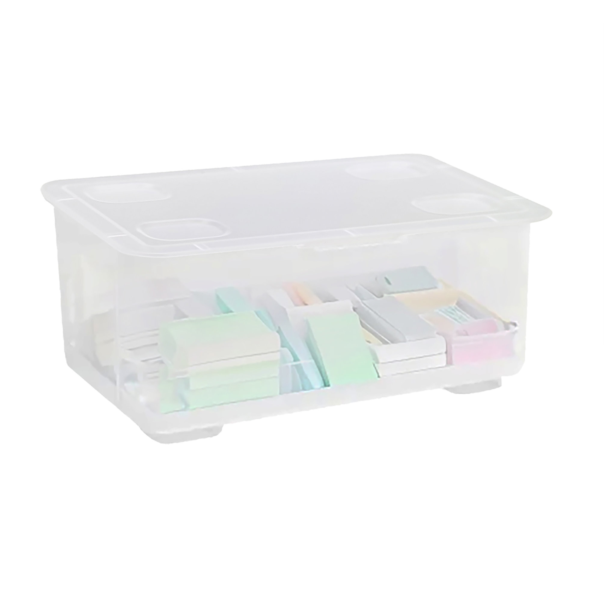 Wrought Studio 1 Piece 6.5 X 3.94 X 3.15 Inch Clear Plastic Storage ...