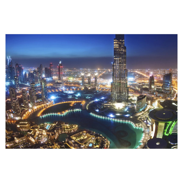 East Urban Home Dubai Marina 1.9m x 2.88m Textured Matte Peel & Stick ...