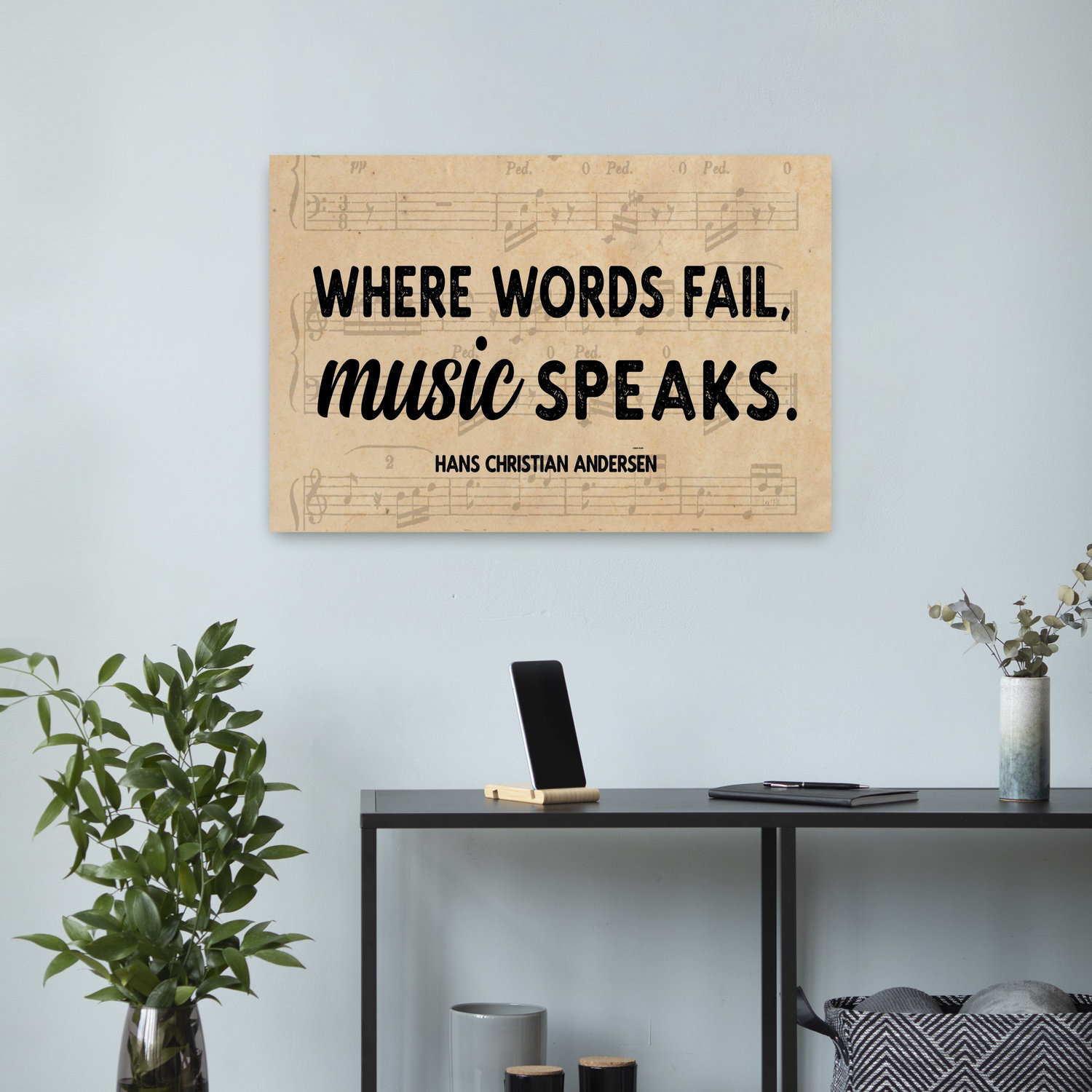 Latitude Run® Where Words Fail Music Speaks Abstract Contemporary Art ...