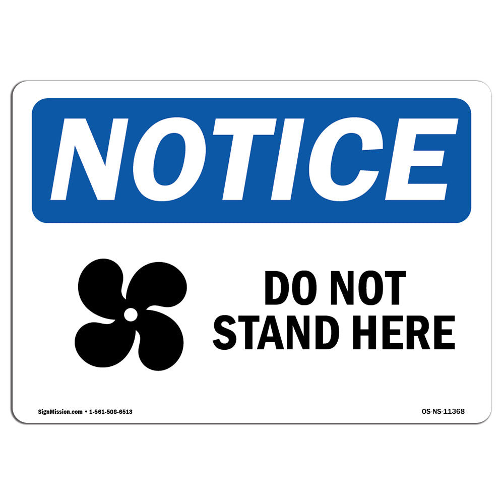 SignMission Do Not Stand Here Sign with Symbol | Wayfair