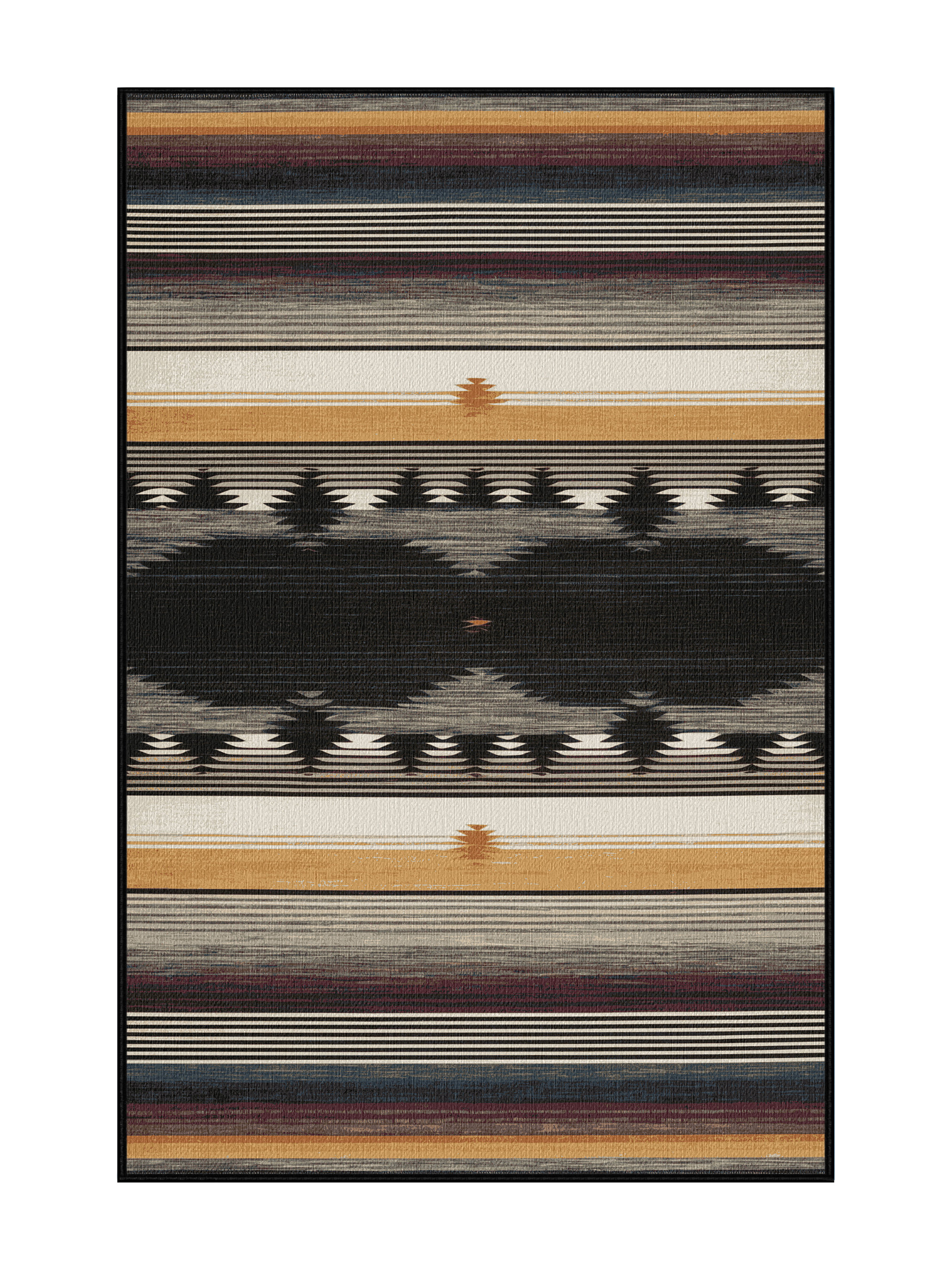 Dakota Fields Washable Sunrise Stripe Southwestern Area Rug | Wayfair