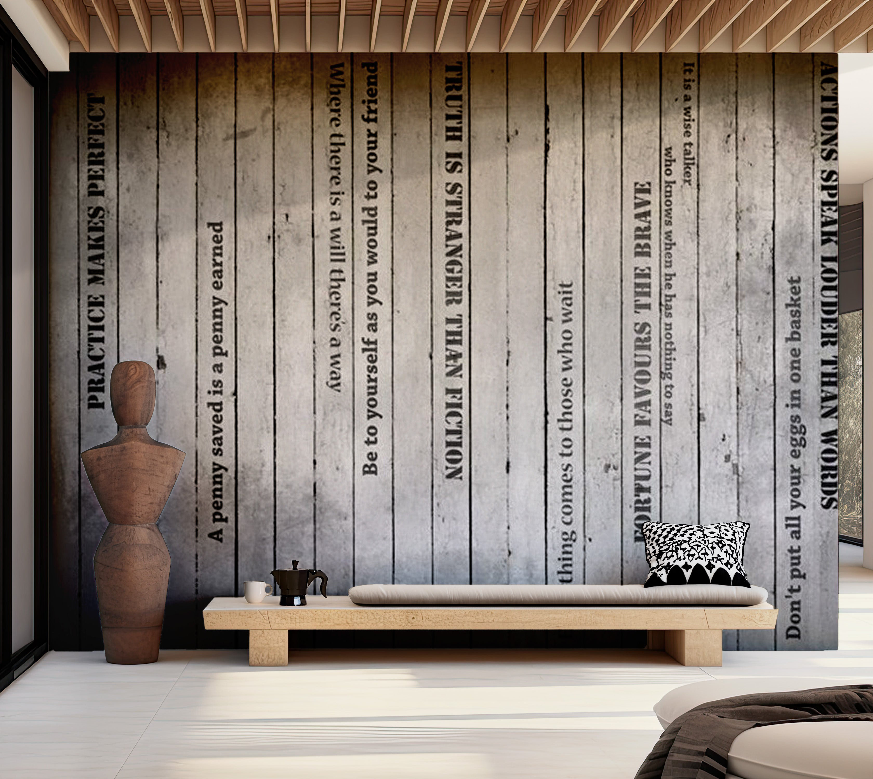 Trinx Eugonda Quotes on Wood Wall Mural - Wayfair Canada