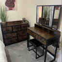 Mercury Row Hans Dressing Table Set with Mirror & Reviews | Wayfair.co.uk