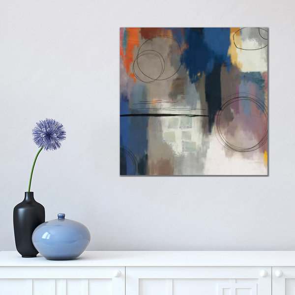 Metro Lane Indigo Touch II by PI Studio - Wrapped Canvas Painting ...
