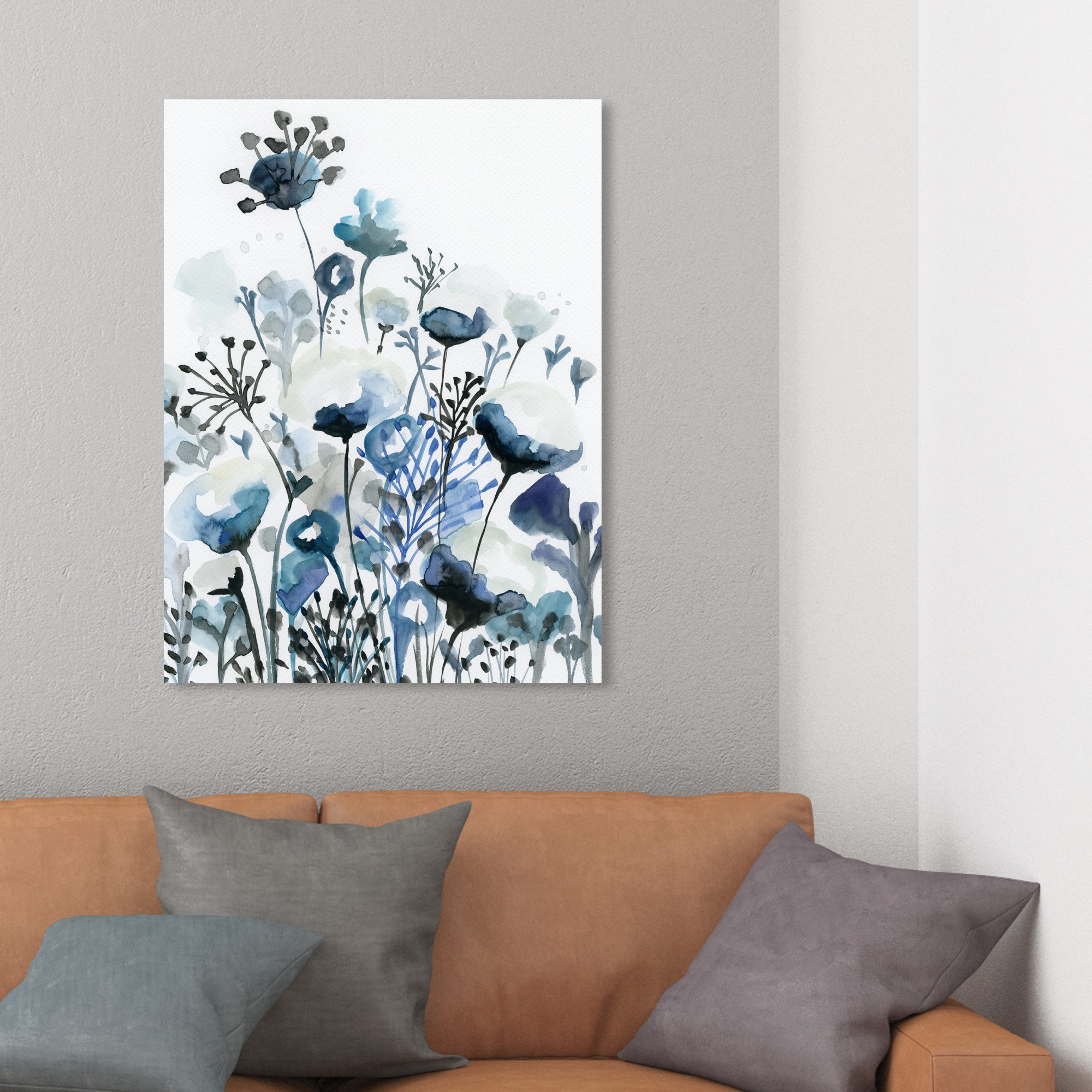 Winston Porter Deep Blue Forest by - Painting Print on Canvas | Wayfair