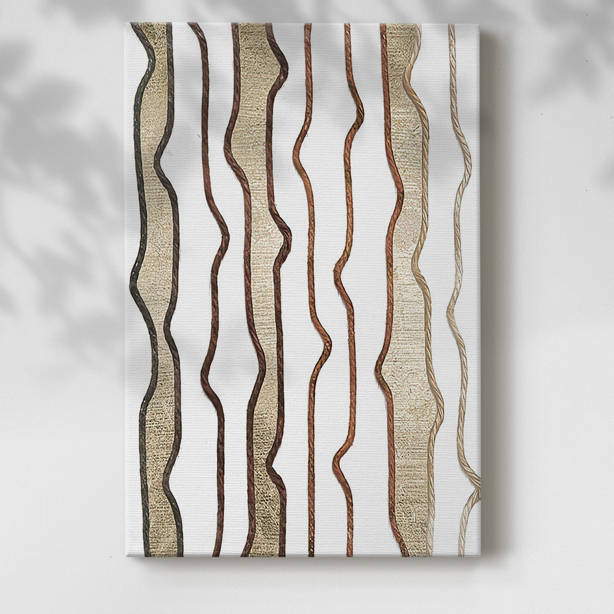 Wrought Studio™ Jagged Flow IV Framed On Canvas Print | Wayfair