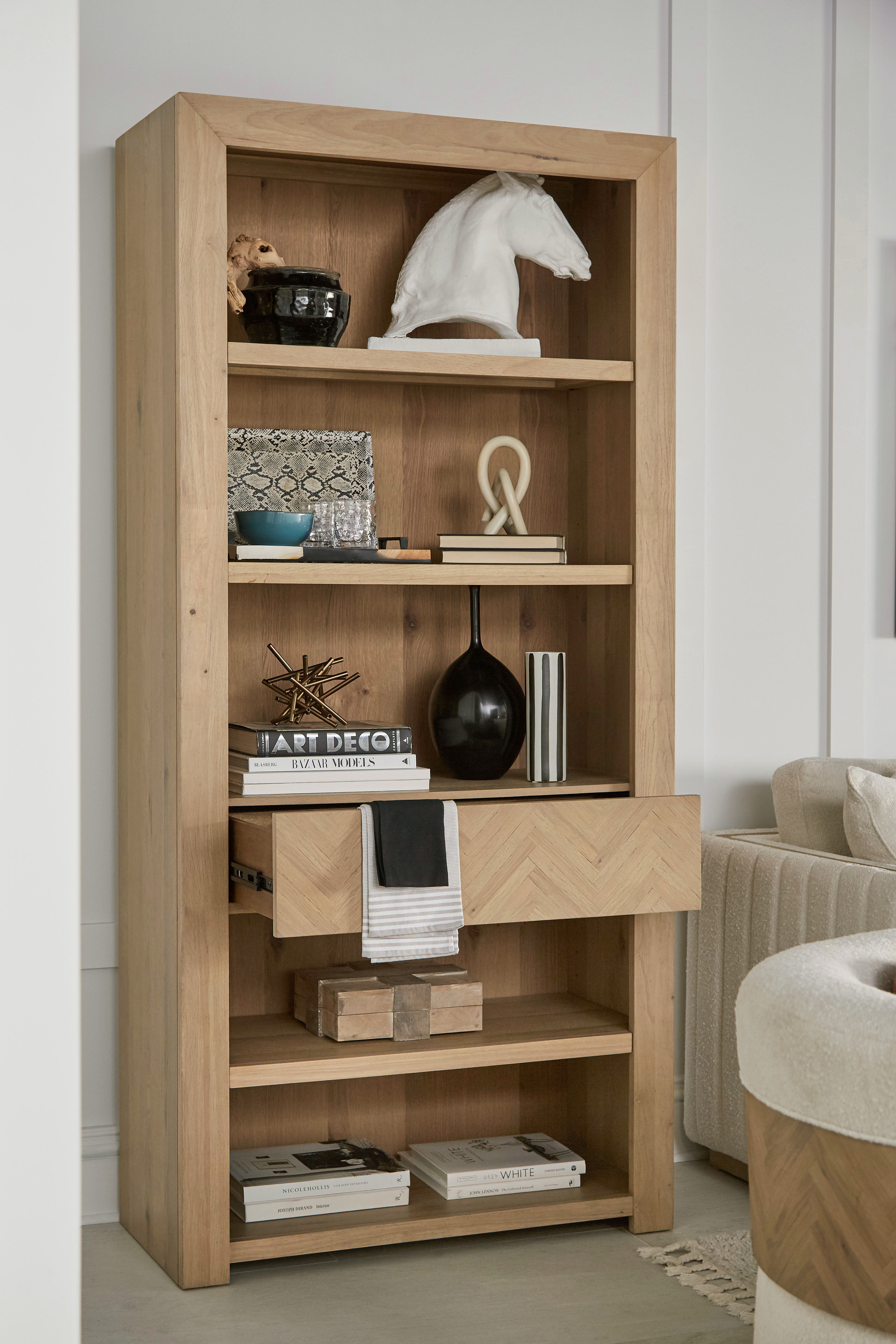 A.R.T. Garrison 86" H x 40" W Solid Wood Standard Bookcase | Wayfair