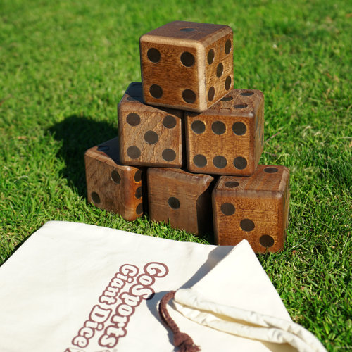 GoSports 3.5" Stain Wooden Dice Giant Board Game & Reviews | Wayfair