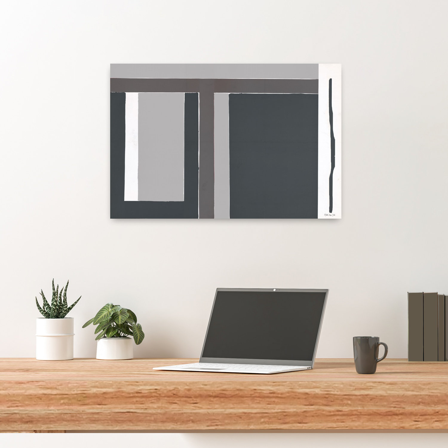 Ivy Bronx Blocks II Abstract Geometric Contemporary Art | Wayfair