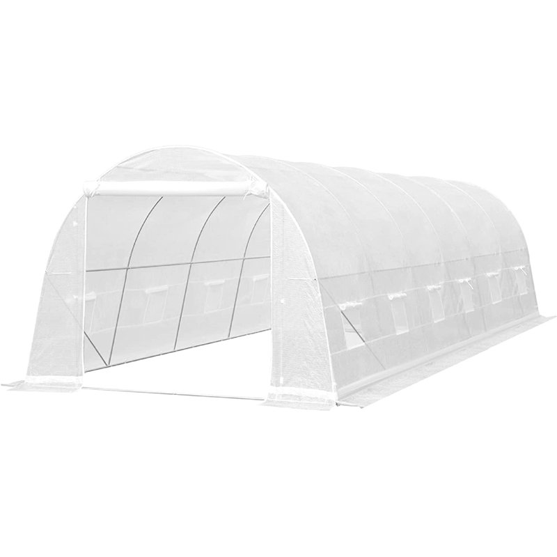 EROMMY 26' x 10' x 7' Walk-In Greenhouse Tunnel, Large Gardening Plant ...