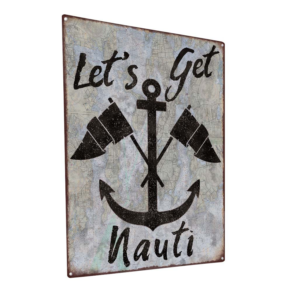 Trinx Let's Get Nauti Metal Sign - Wayfair Canada