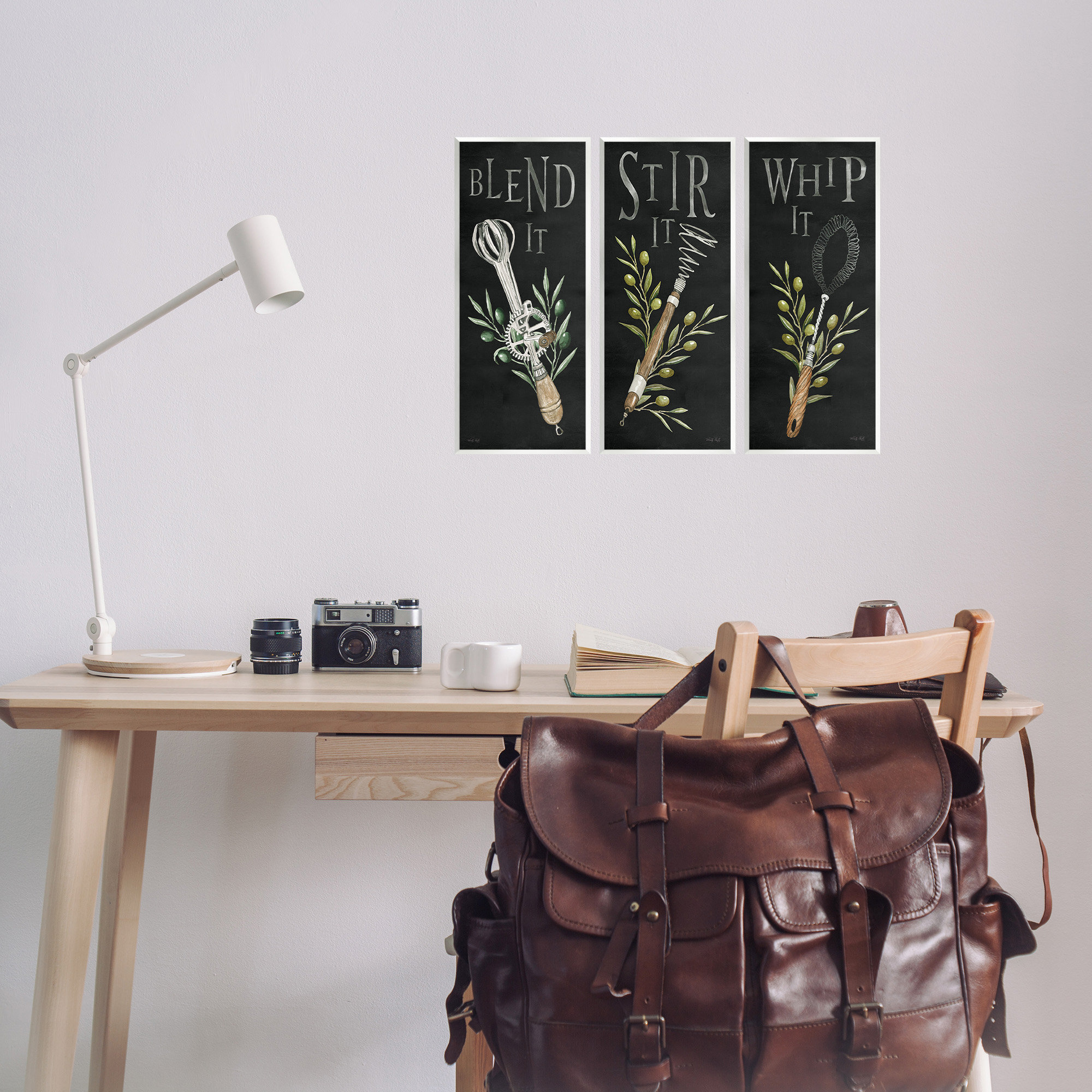 August Grove Kitchen Utensils & Phrases 3 Piece Wall Plaque Art Set by ...