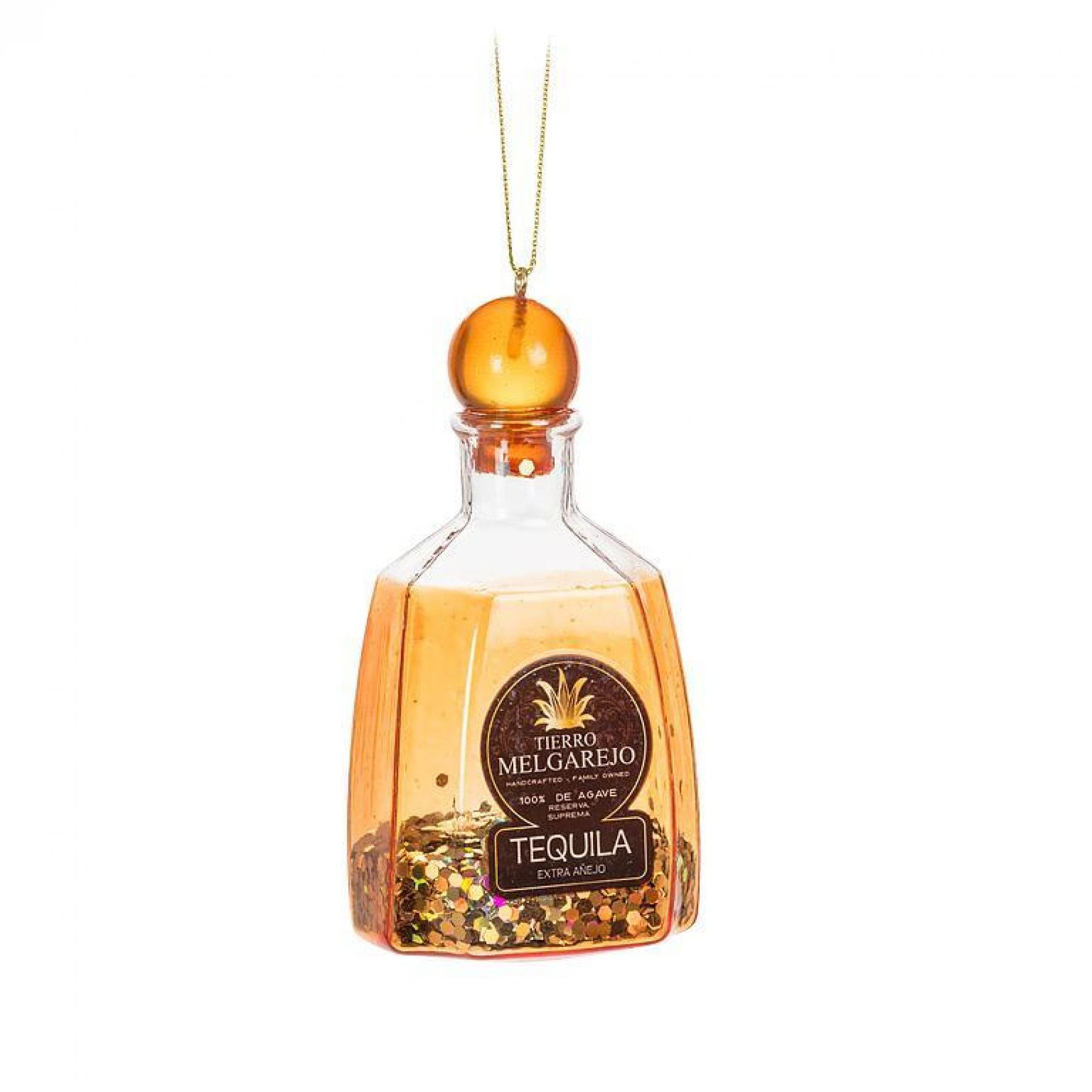 The Holiday Aisle® Glitter Tequila Bottle Ornament | Wayfair