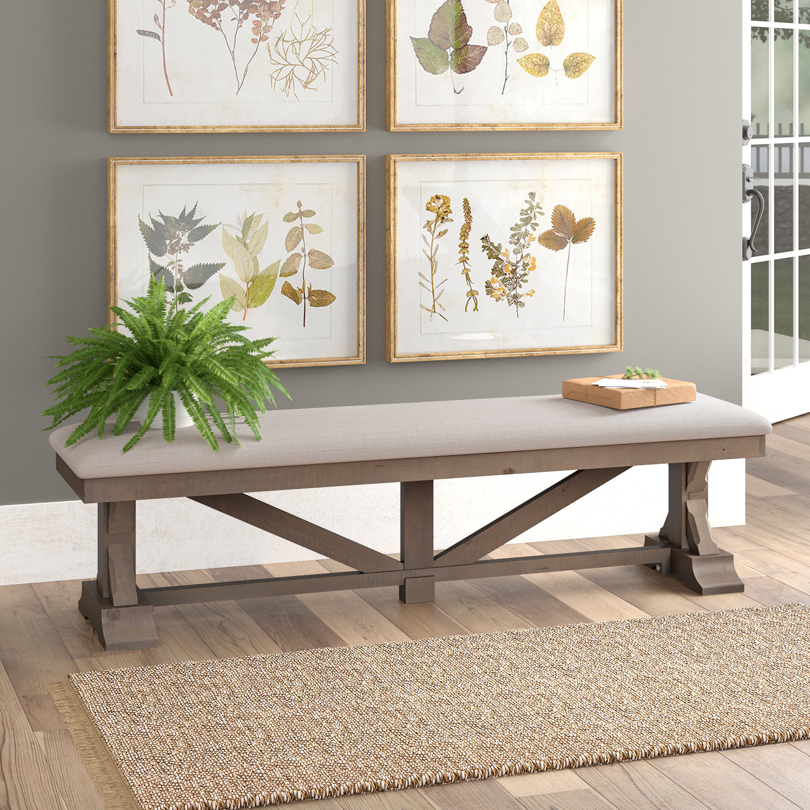 Laurel Foundry Modern Farmhouse Hendon Solid Wood Bench & Reviews ...