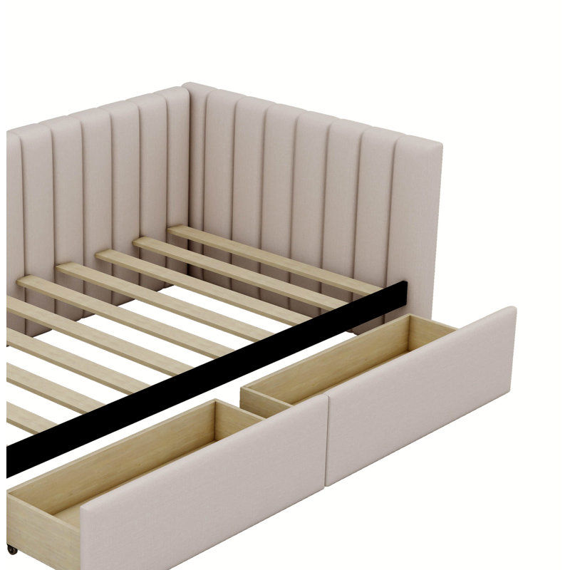 Ebern Designs Levorne Upholstered Platform Storage Bed | Wayfair