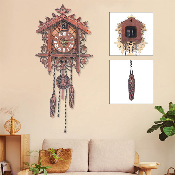Bloomsbury Market Bryan Cuckoo Wall Clock Swing Wall Clock Pendulum ...