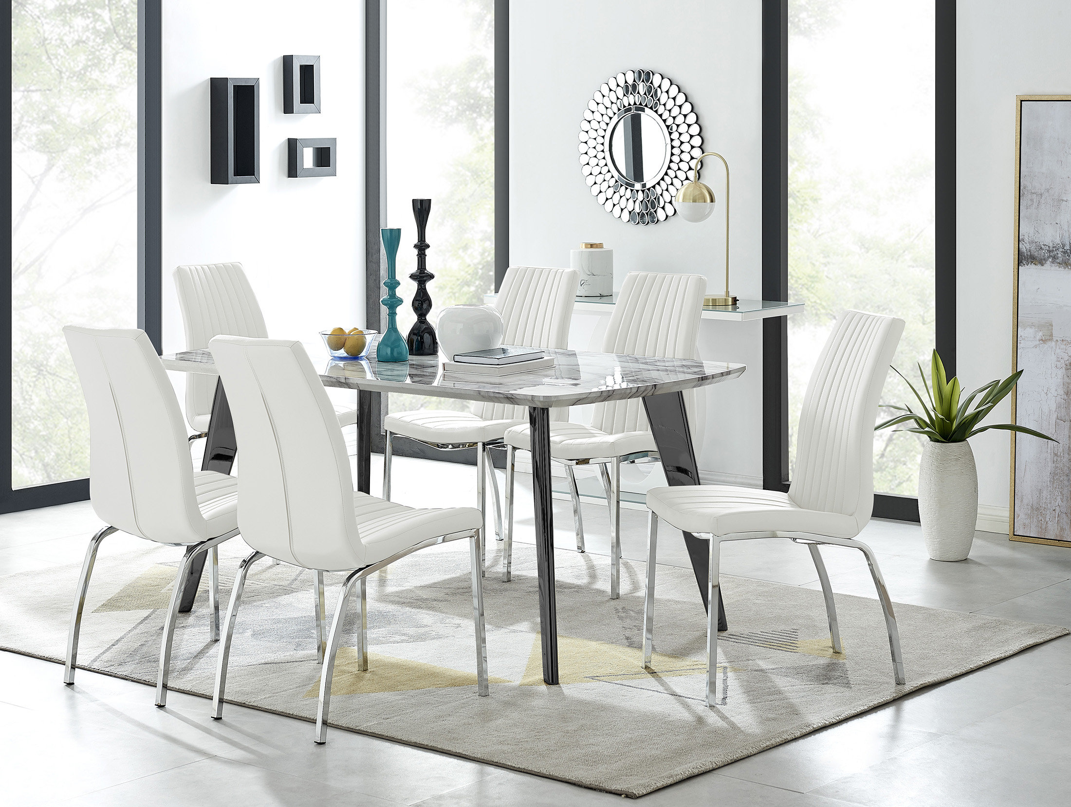 Canora Grey Eubanks 7 - Piece Dining Set & Reviews | Wayfair.ie