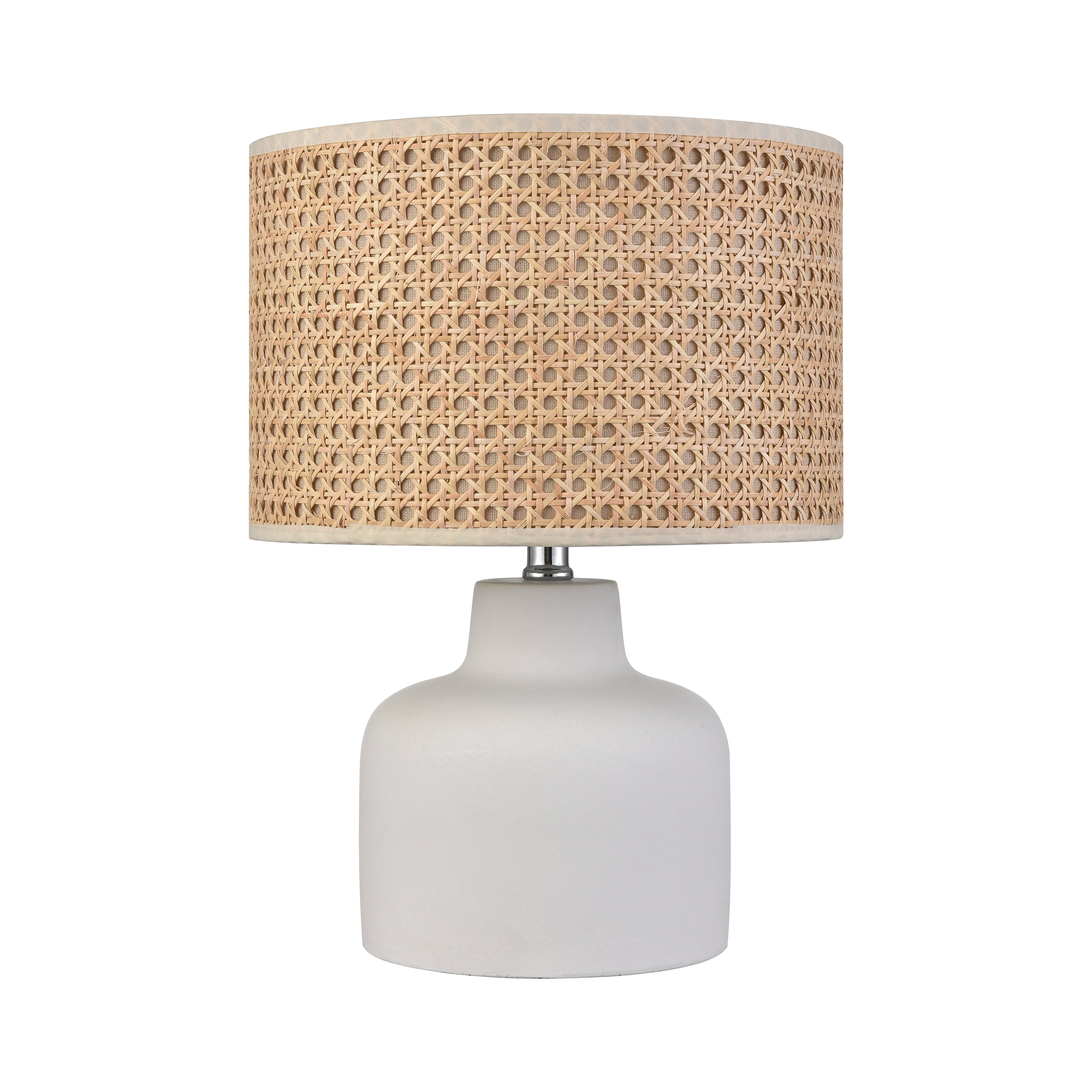 Bayou Breeze Dayli 17'' High 1-Light Table Lamp - Matte White | Wayfair