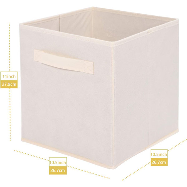 Latitude Run® 6 Piece Fabric Storage Bin Set | Wayfair