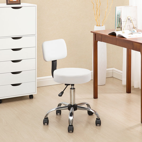 Hokku Designs Gundrath Adjustable Office Chair, Faux Leather Computer ...