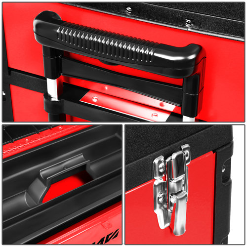 DNA Motoring 3-Tier Stackable Separate Hand Case Tool Boxes Trolley ...