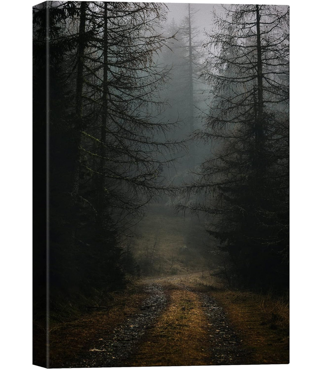 IDEA4WALL Autumn Fall "Dark Moody Pine Tree Forest Nature Landscape ...