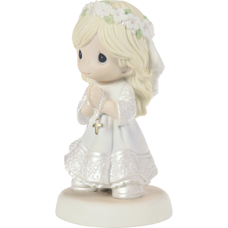 Precious Moments My First Communion Blonde Hair Girl Figurine | Wayfair