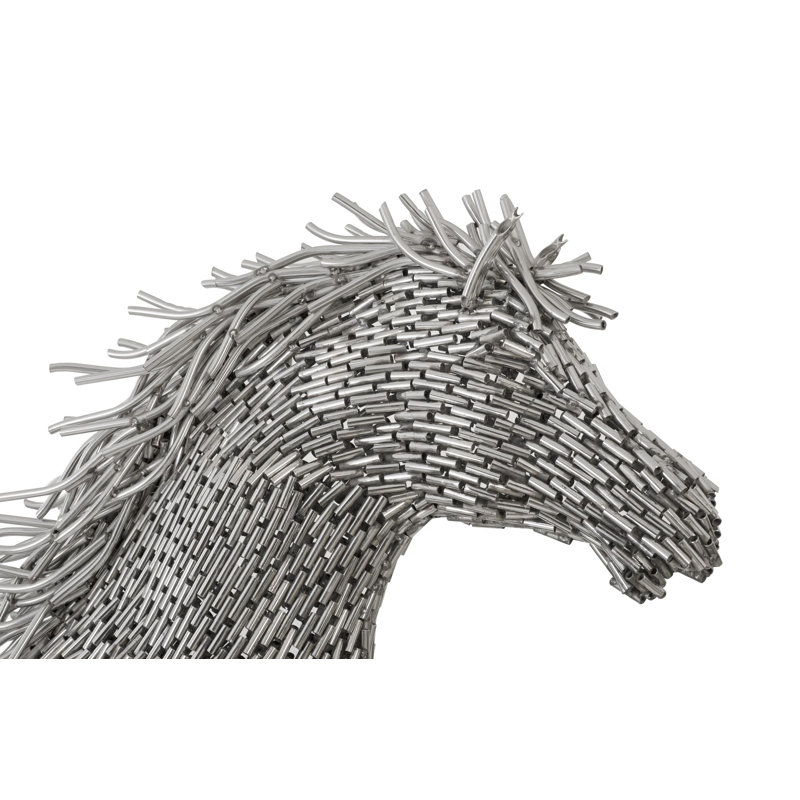 Phillips Collection Stainless Steel Horse Pipe Statue | Perigold