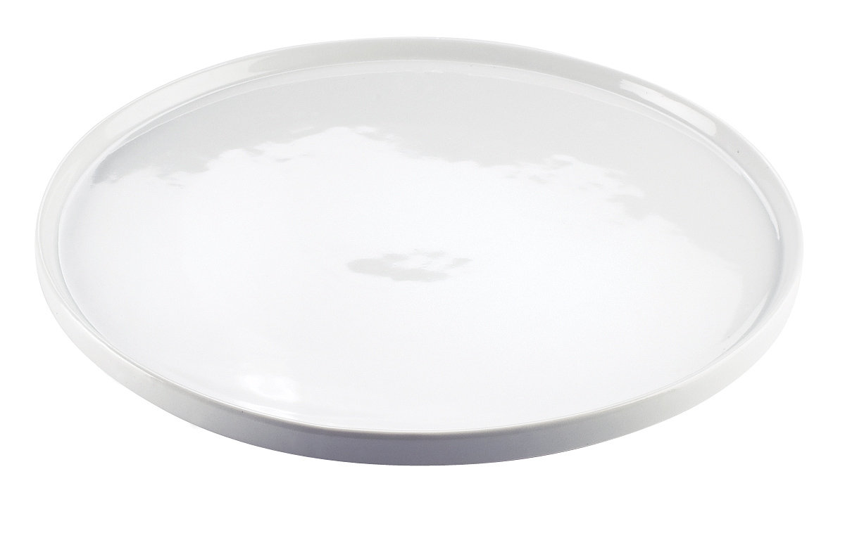 Cal-Mil Gourmet Display Round Porcelain Platter - 12 3/4" X 1 1/2 ...