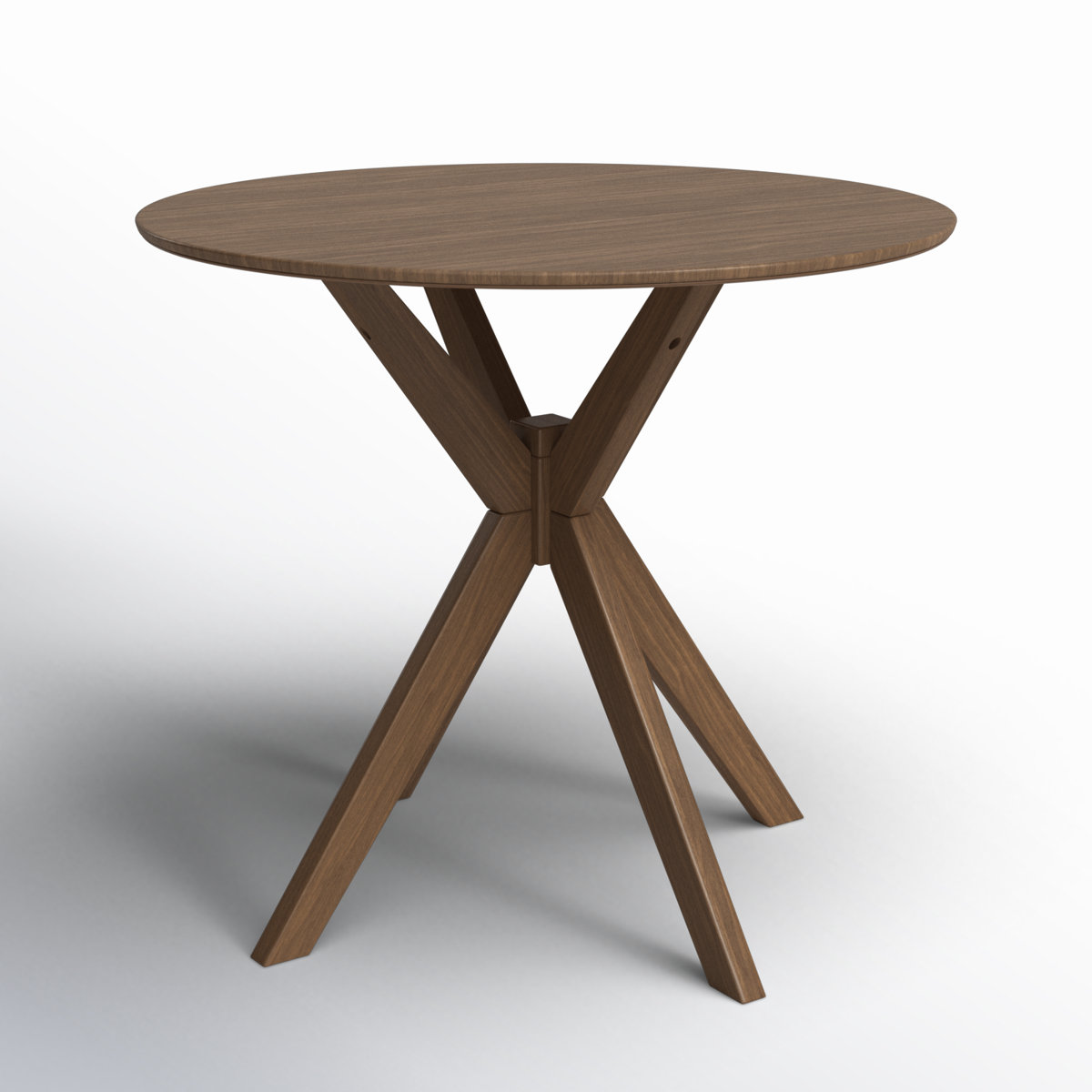 Zipcode Design™ Harbaugh Modern Round Wood Dining Table 35'' W/ Solid ...