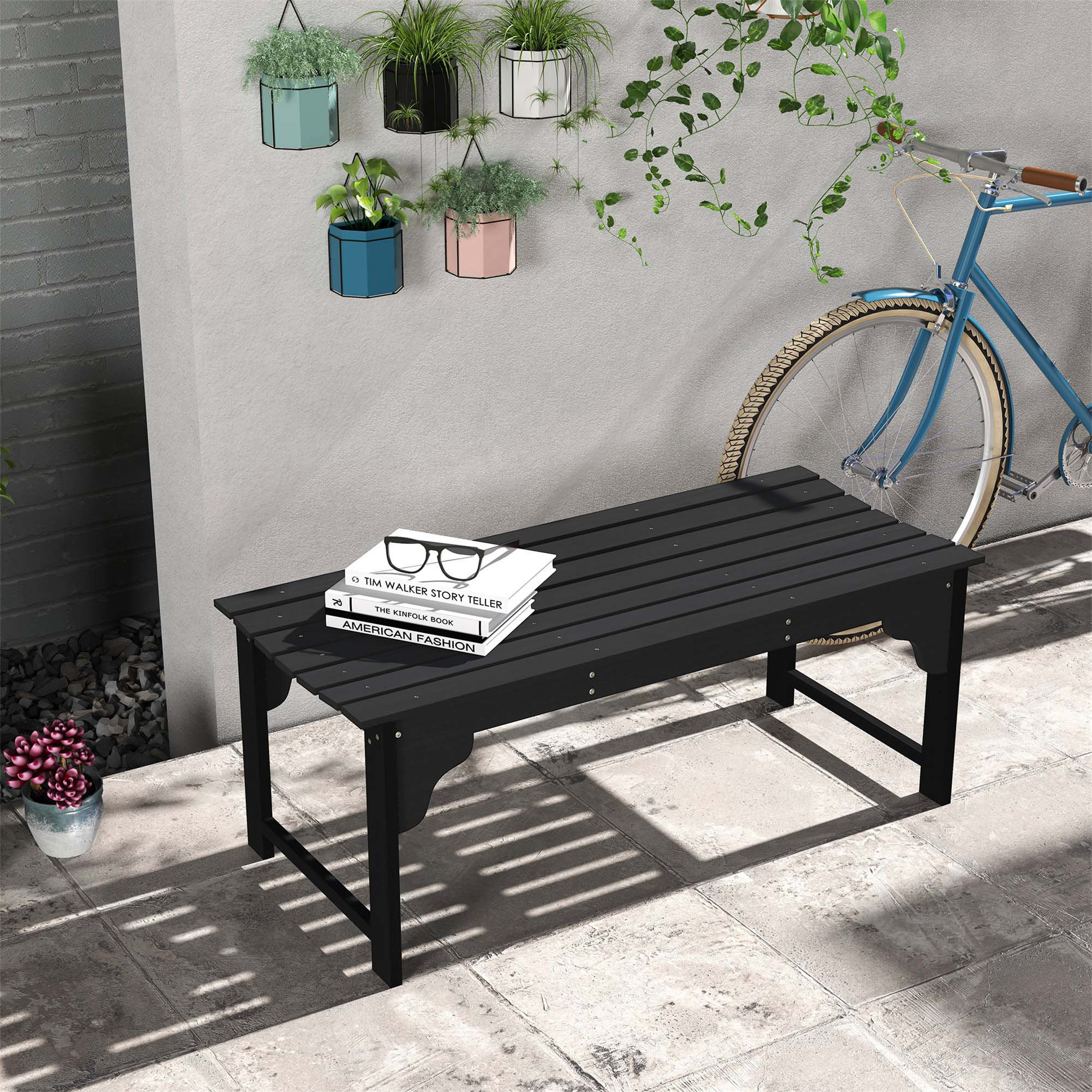 Lark Manor™ Wooden Garden Bench, Outdoor Park Bench With Slatted Seat ...