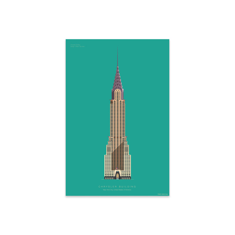Winston Porter Chrysler Building New York City, Usa On Plastic/Acrylic ...
