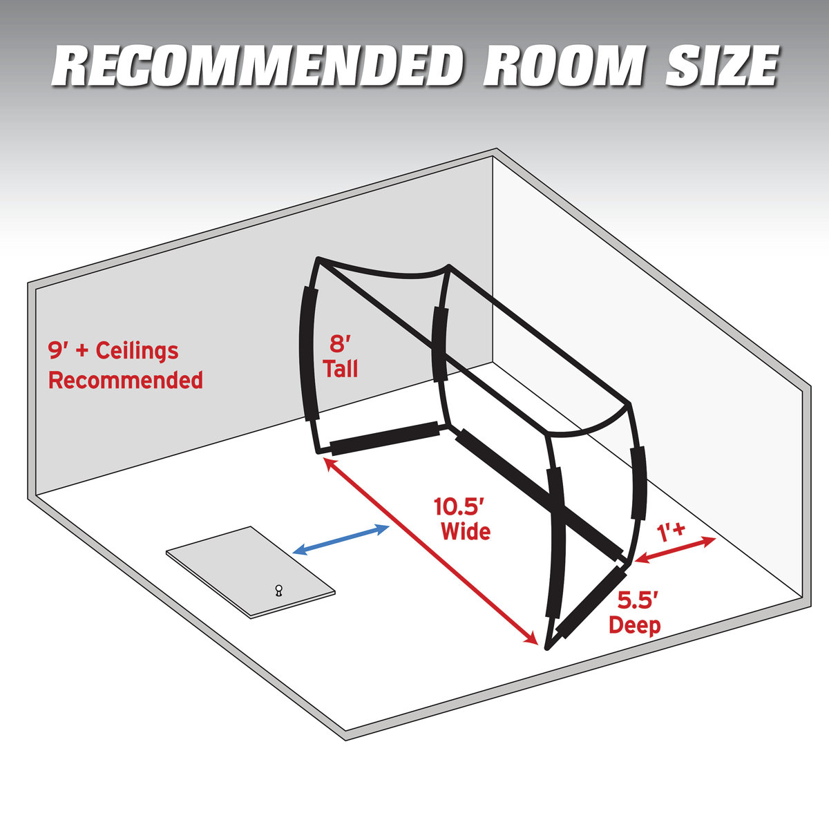 GoSports Range Cage 10 ft x 8 ft Golf Practice Hitting Net with ...